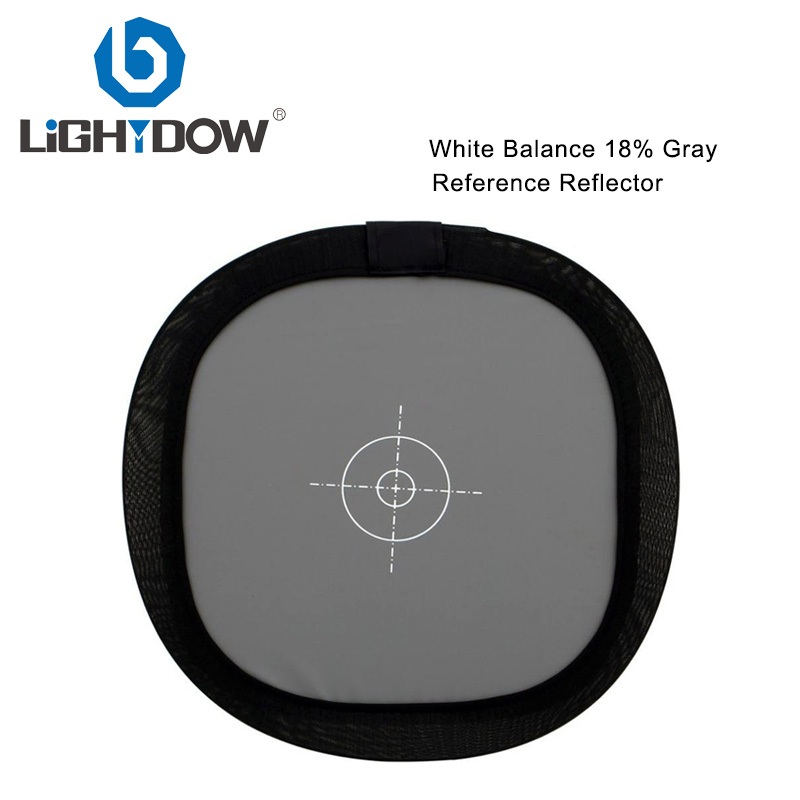 Lightdow Photography Reflector Foldable 18% Gray & White Balance Camera ...