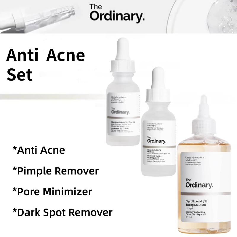 The Ordinary Anti Acne Set*Anti Acne*Pimple Remover*Pore Minimizer*Dark ...