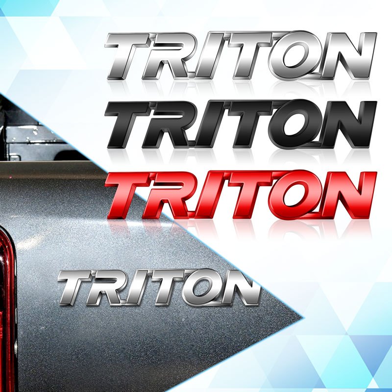 3D ABS Plastic TRITON Logo Emblem For Triton LS200 pickup trucksCar ...