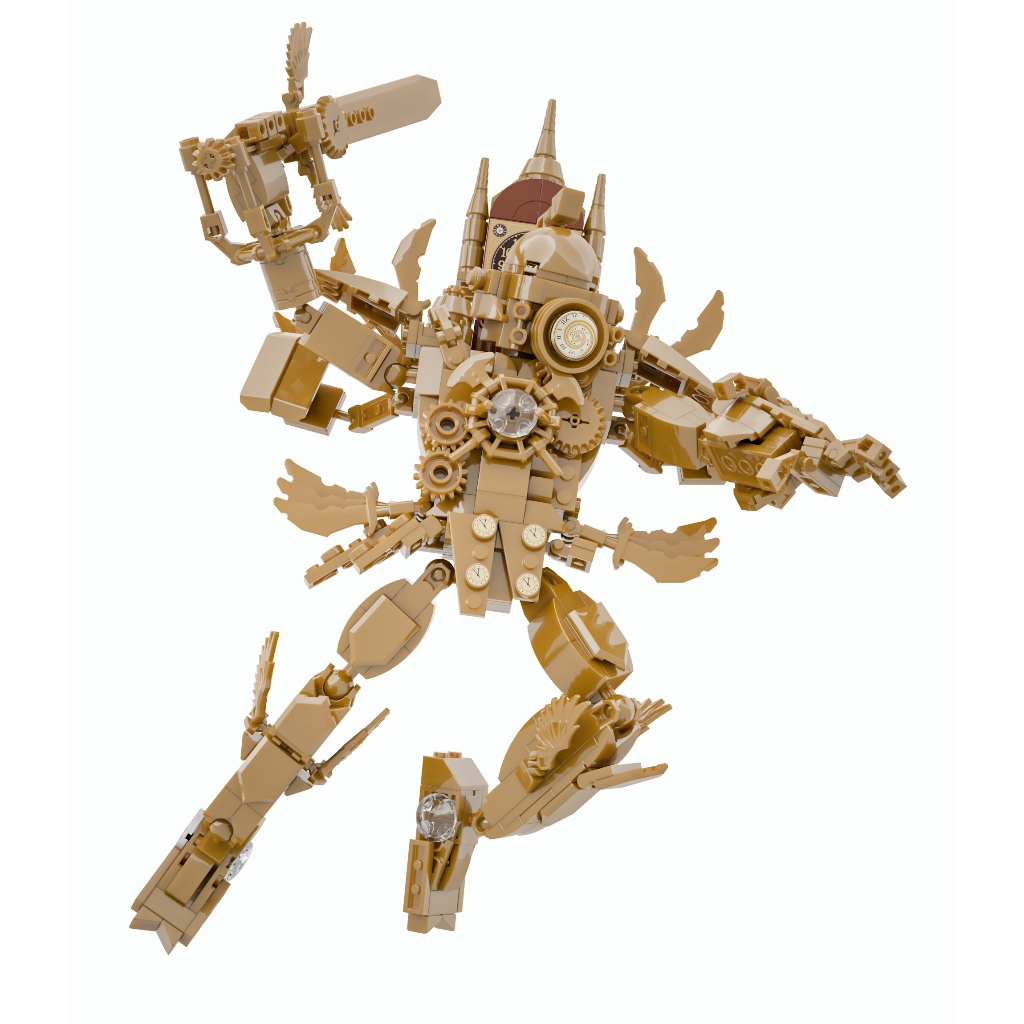 511pcs Lego Titan Golden Watch King Skibidi Toilet Toys Titan TV ...