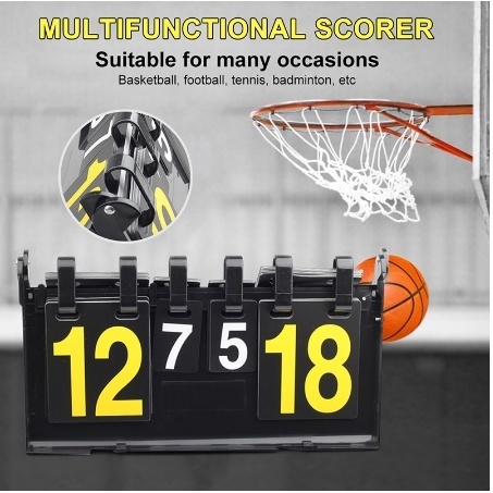4 Digit PVC Score Keeper Portable Competition Scoreboard For Badminton ...