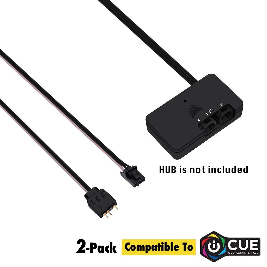 EZDIY-FAB Adapter Cable for Corsair Lighting Node Pro and Corsair iCUE ...
