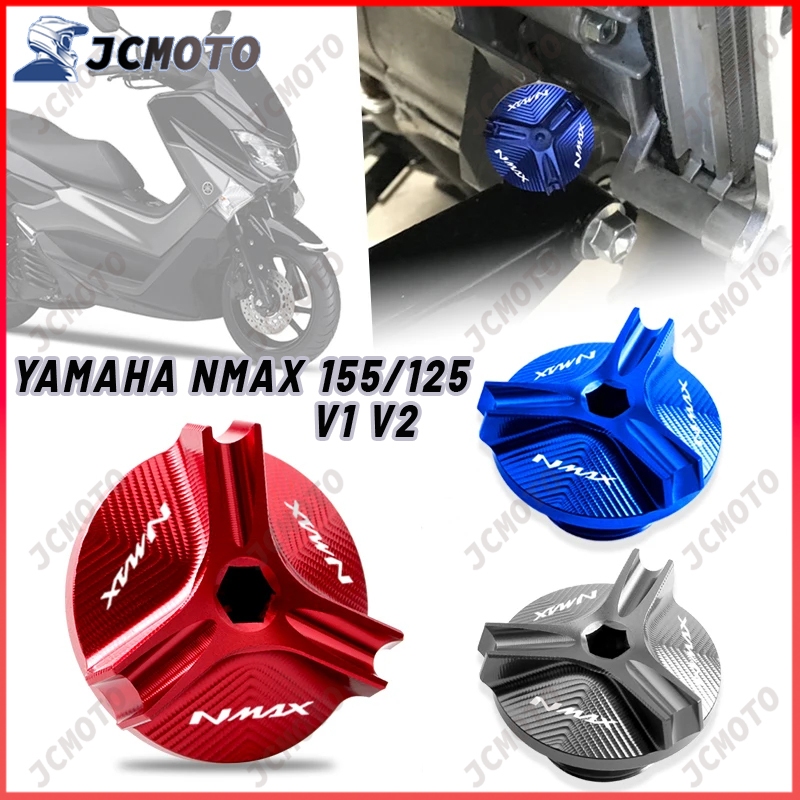 For YAMAHA NMAX155 V1 V2 V3 NMAX 125 150 155 Motorcycle Accessories CNC Engine Filler Tank Cap ...