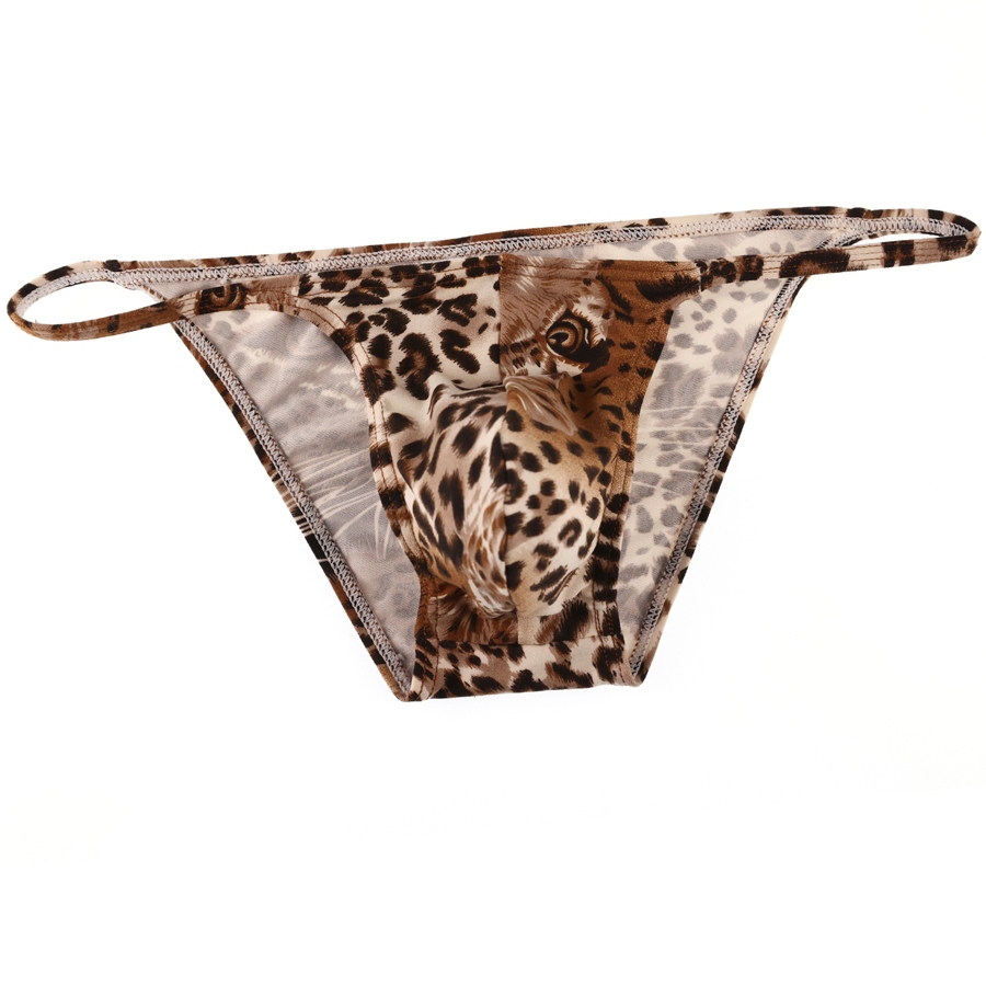 Underwear For Men Breathable Leopard Print Briefs Underpants Boxer ...
