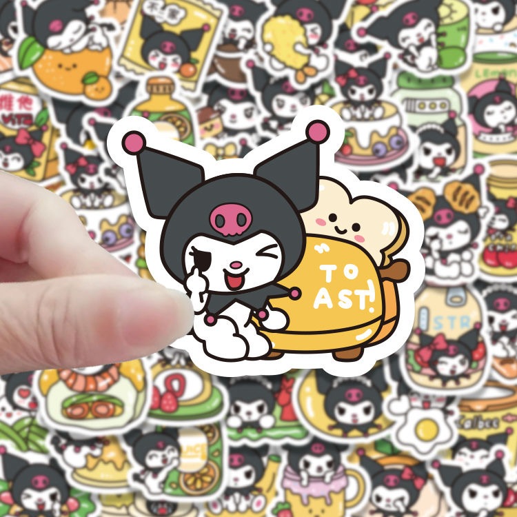 [Ready stock] 100pcs Kuromi Stickers, Cute Kawaii Hello kitty Stickers ...