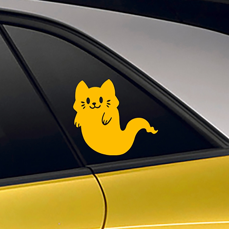 Flying Cat Car Sticker Personalized Fashion Car Mirror Window Stickers ...