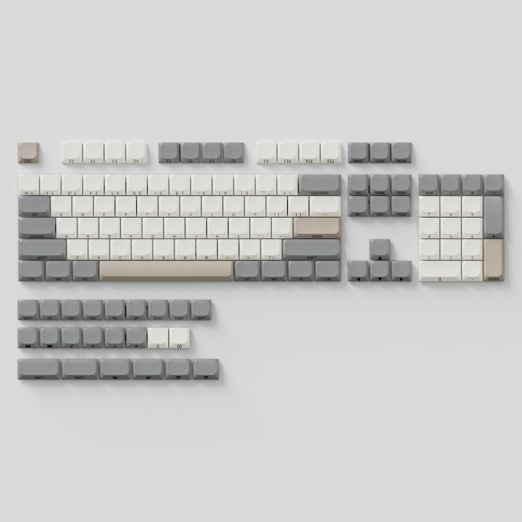 XVX Slope slim side printed keycaps with 131 keys (6 colors) for ...