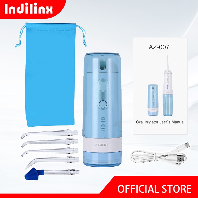 Oral Irrigater Fold Electric Teeth Cleaner Dental Water Floss Cordless ...