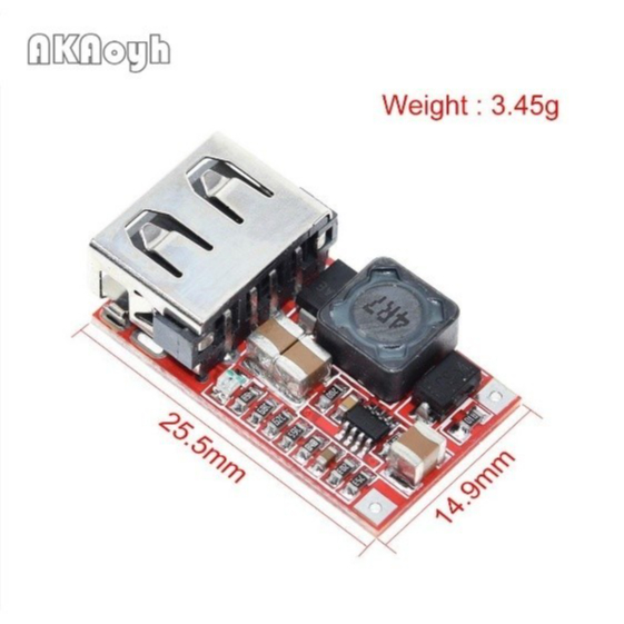 6-24V 24V 12V to 5V USB Step Down Module DC-DC Converter Phone Charger ...