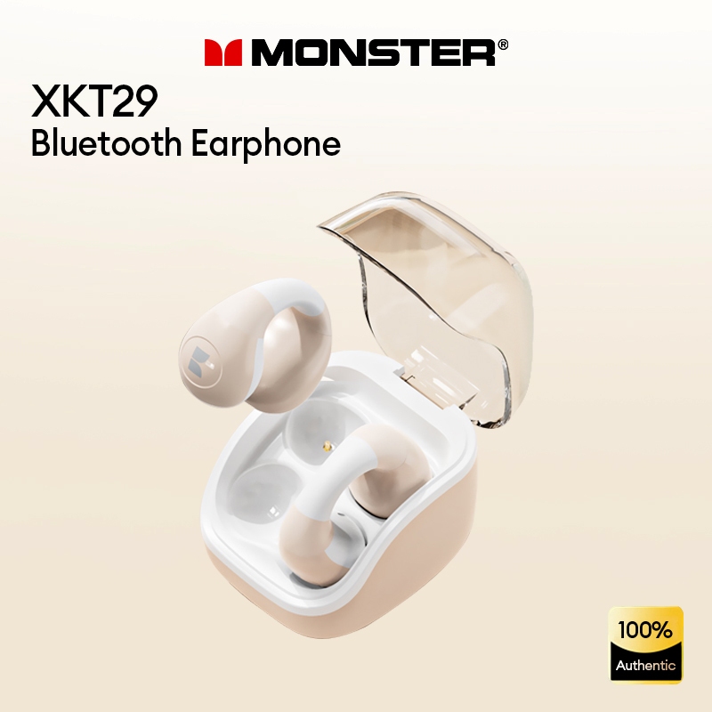 Monster XKT29 Wireless Bluetooth Earphone HD Voice Low Latency Long ...