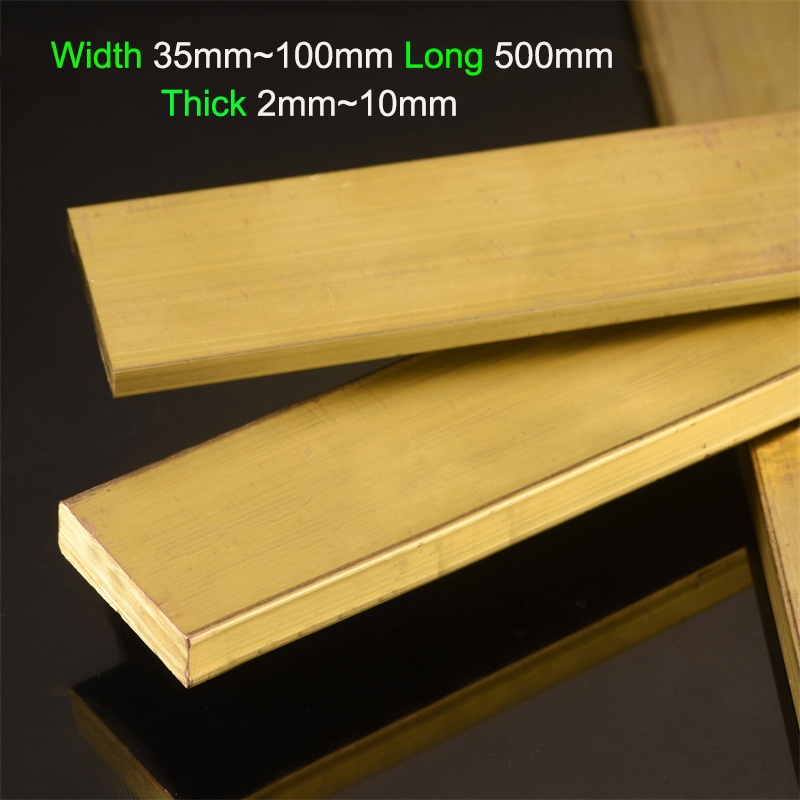 Solid Brass Plate Flat Bar Thick 2mm~10mm Square Brass Sheet Large size ...