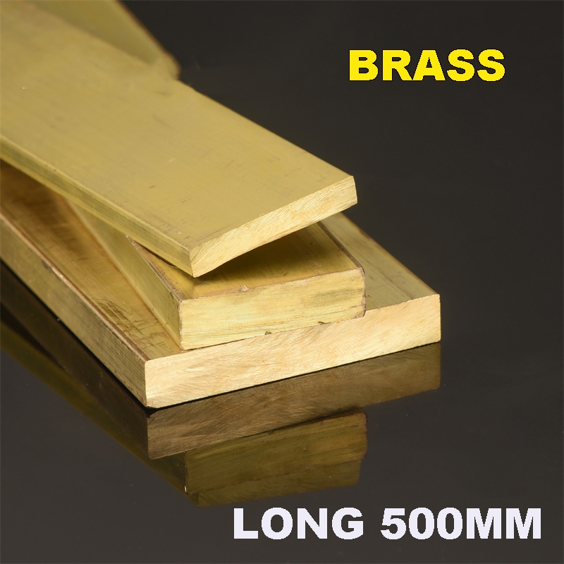 Long 500mm Square Brass Sheet Solid H59 Brass Plate Flat Rot Bar Flat ...