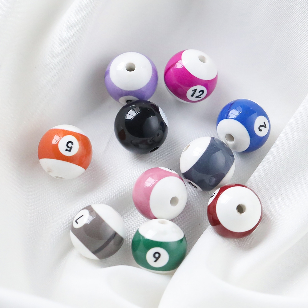 St.kunkka 5/10pcs 15.5 * 16mm Acrylic Billiard Beads Fashion ...