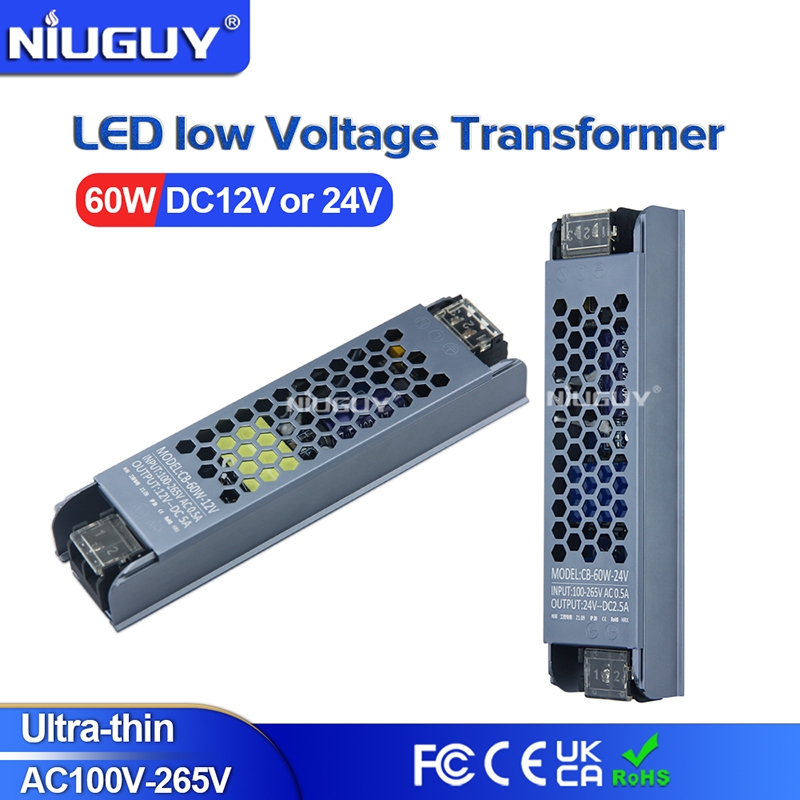 60W Ultra-Thin LED Driver Switch Power SupplyDC12V/24VTransformer LED ...