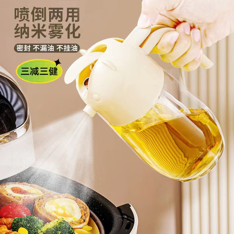 Kitchen Utensils Oil Can Spray Upside Do Not Hang Oil Automatic Opening ...