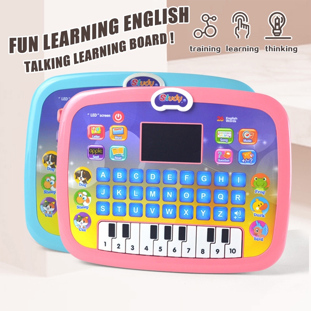 Kids Learning Tablet with LED Screen Education Machine for Alphabet ...