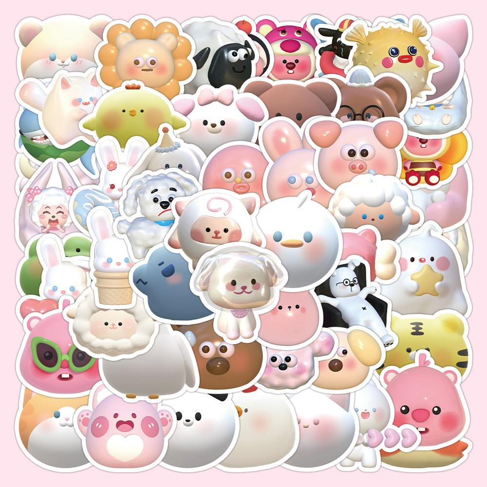 100pcs Sanrio 3D Stickers Waterproof PVC Sticker for Cup Luggage Phone ...