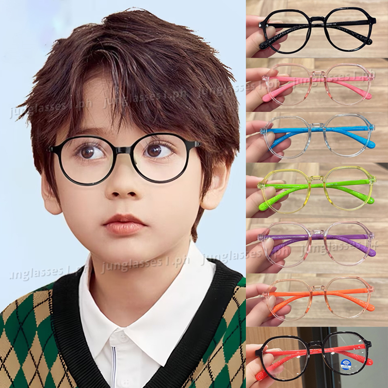 Children Anti Blue Light Eyeglass Frame Ultra Light Silica Gel Soft ...