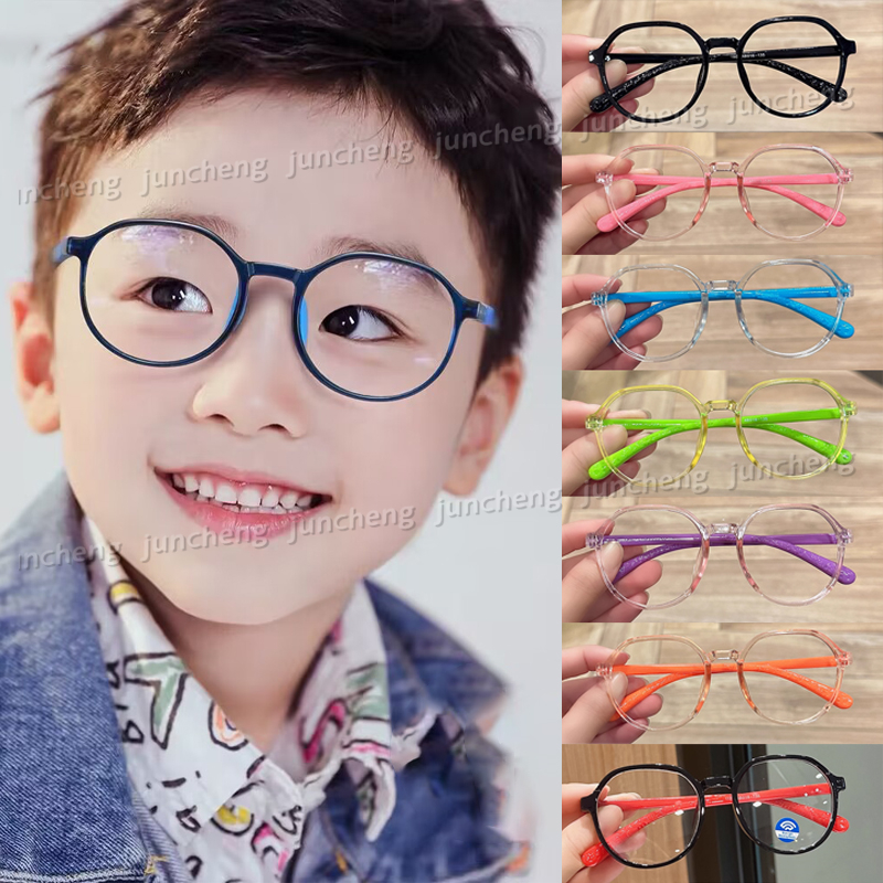 Children Anti Blue Light Eyeglass Frame Ultra Light Silica Gel Soft ...
