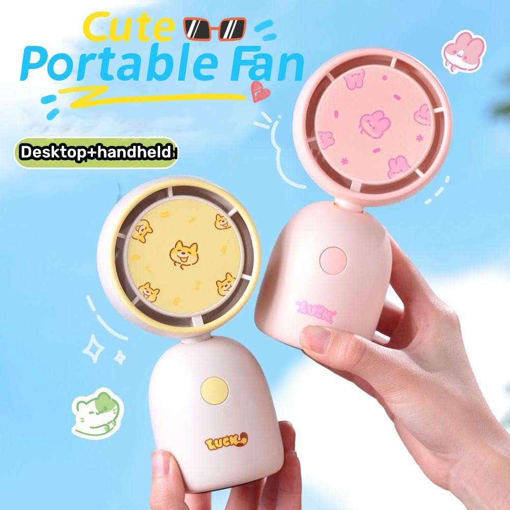 Portable Hand Fan Battery Mini Fan New Cute Rechargeable Fan usb small ...