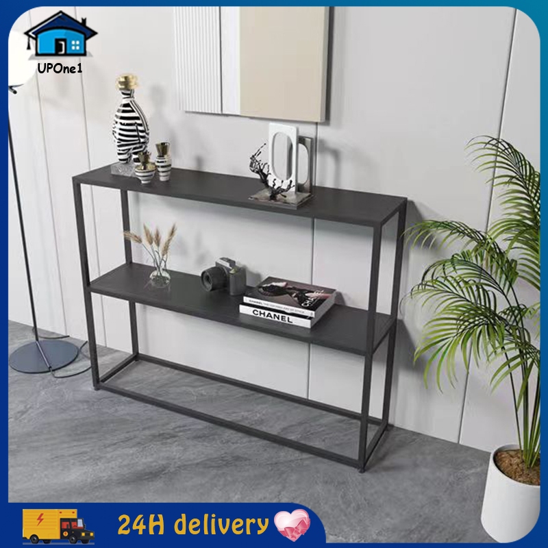 Nordic Console Table 2 Layer Iron Storage Table Corridor Entry Table ...