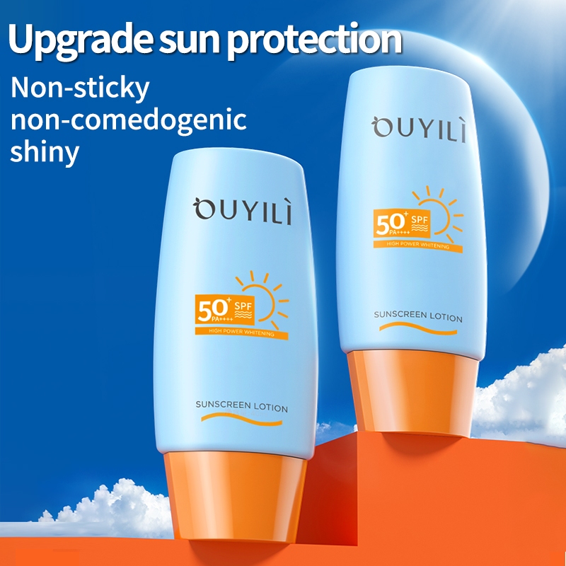 OUYILI Refreshing Facial Sunscreen SPF 50+ PA++++ UV Protection Oil ...