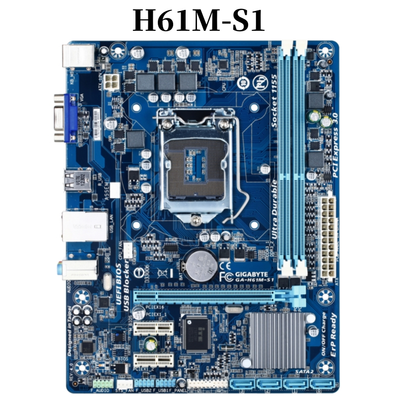 Used Gigabyte ASUS LGA1155-pin H61 P61 B75 Z68 Z77 desktop computer ...