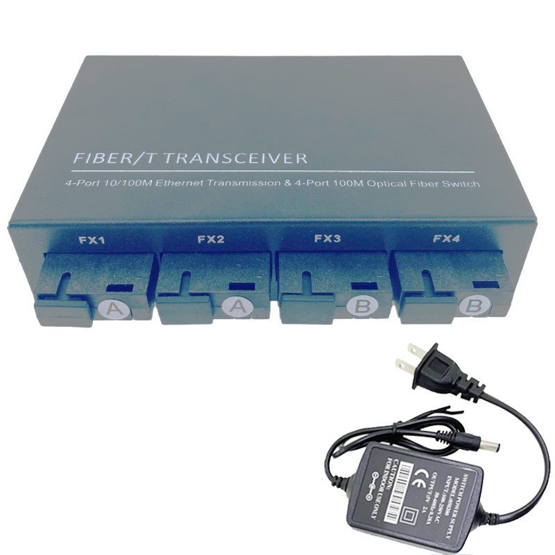 2A2B 4SC4E Reverse POE 100Mbps Fast Erhetnet 10/100M Ethernet Switch 4 ...