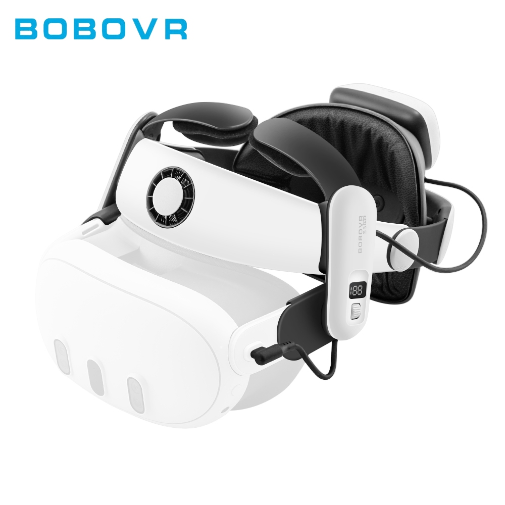 BOBOVR S3 Pro Super Strap Compatible with Meta Quest 3 with Head Air Conditioning 10000mah Brand ...