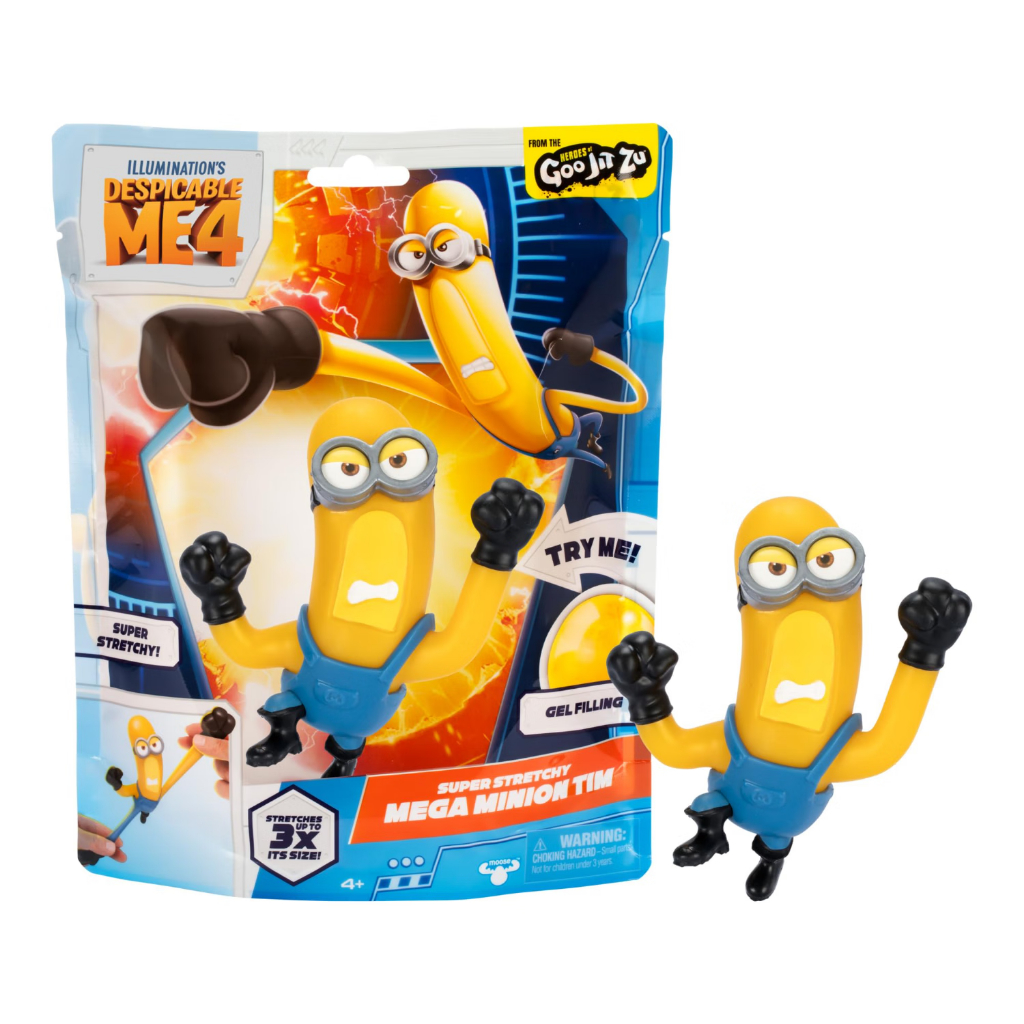 Despicable Me 4 Toys Flexible Super Minions tim (Contains pearlescent ...