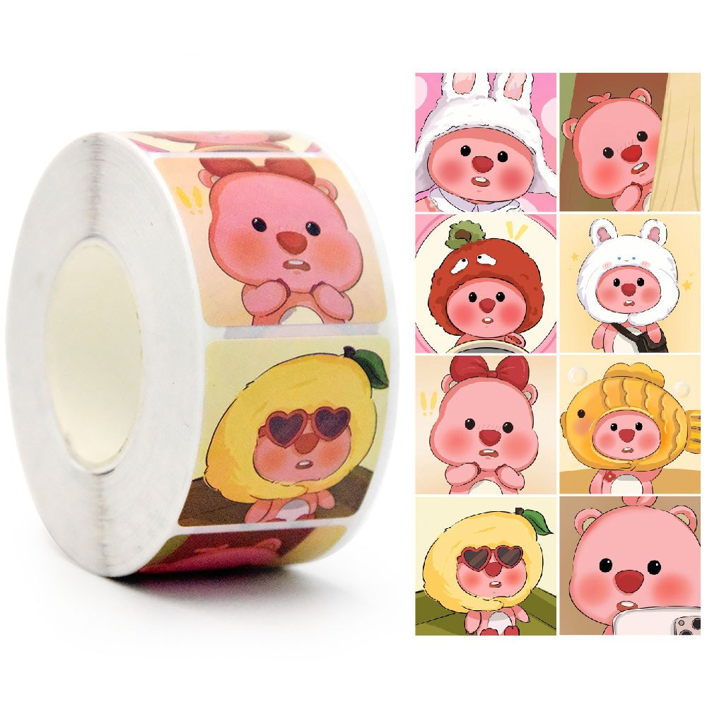 Little Beaver Lubi Loopy roll sticker Little Red Book with the same ...