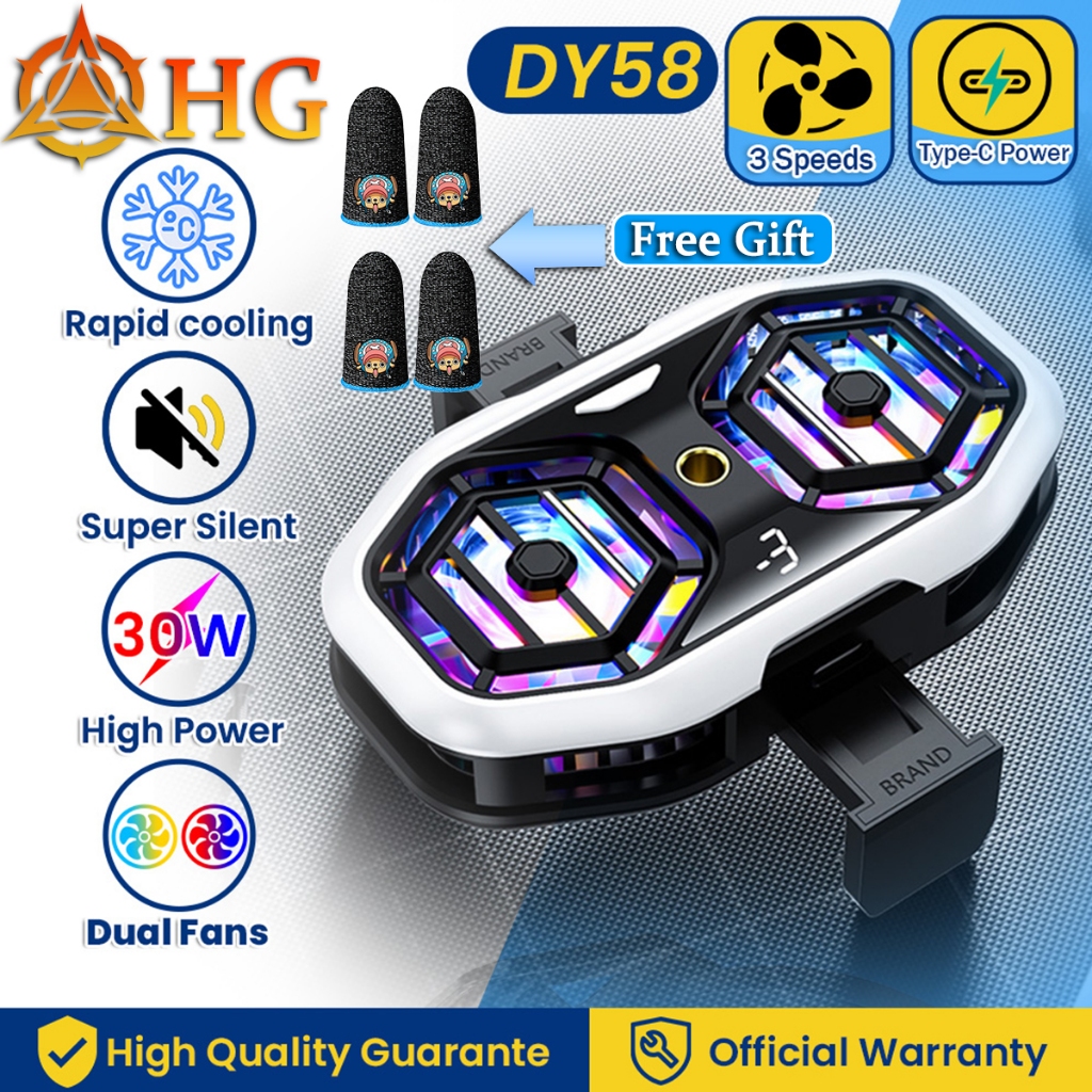 HG Phone Cooler for Gaming, Dual Semi-Conductor Cooling Chip for Live ...