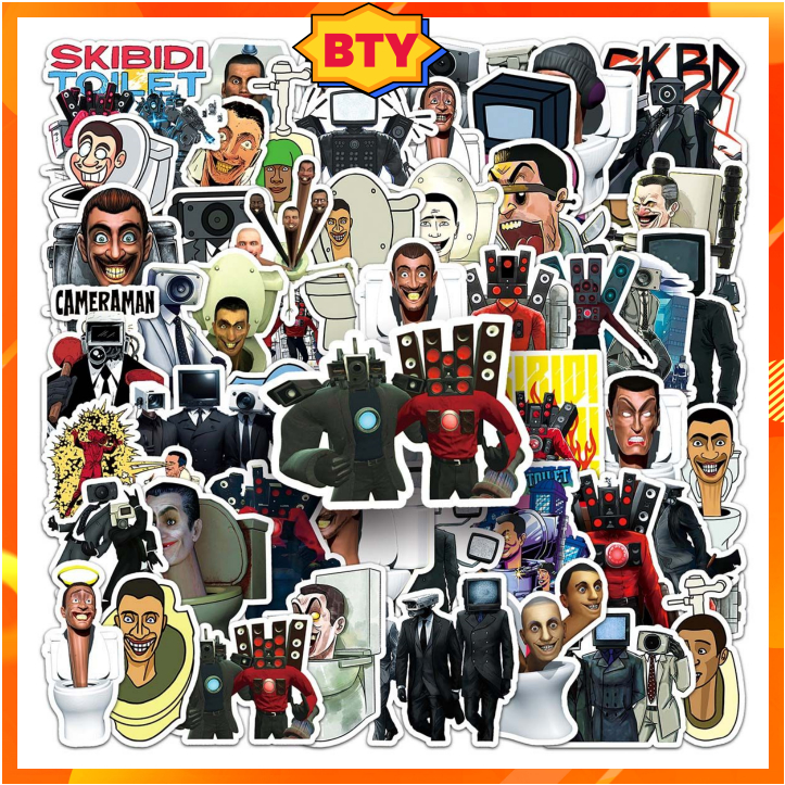 Skibidi Toilet Speakerman Bosses Stickers Decals Doodle Stickers ...