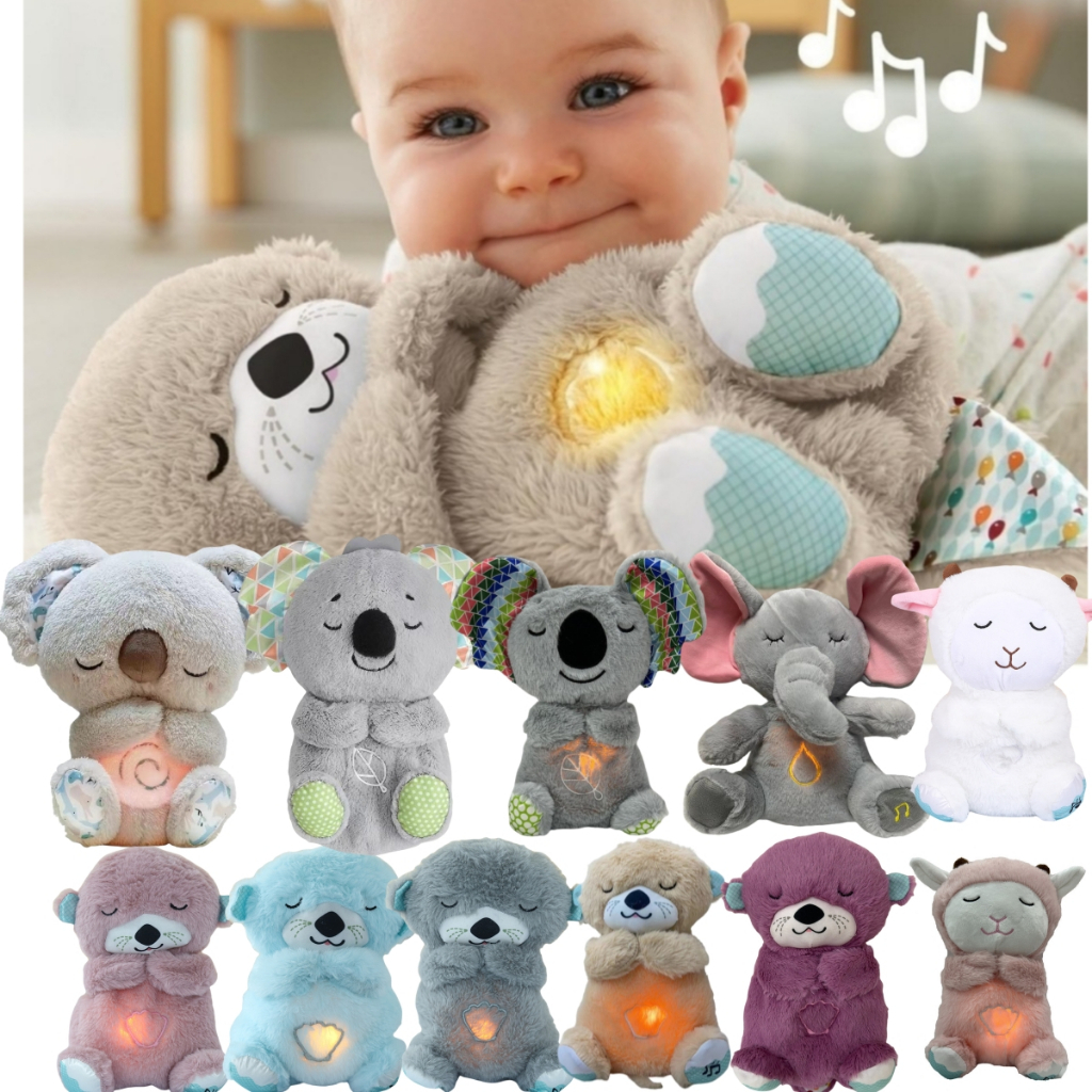 30cm Breathing Motion Musical Baby Doll Plush,Baby Sound Machine Soothe ...