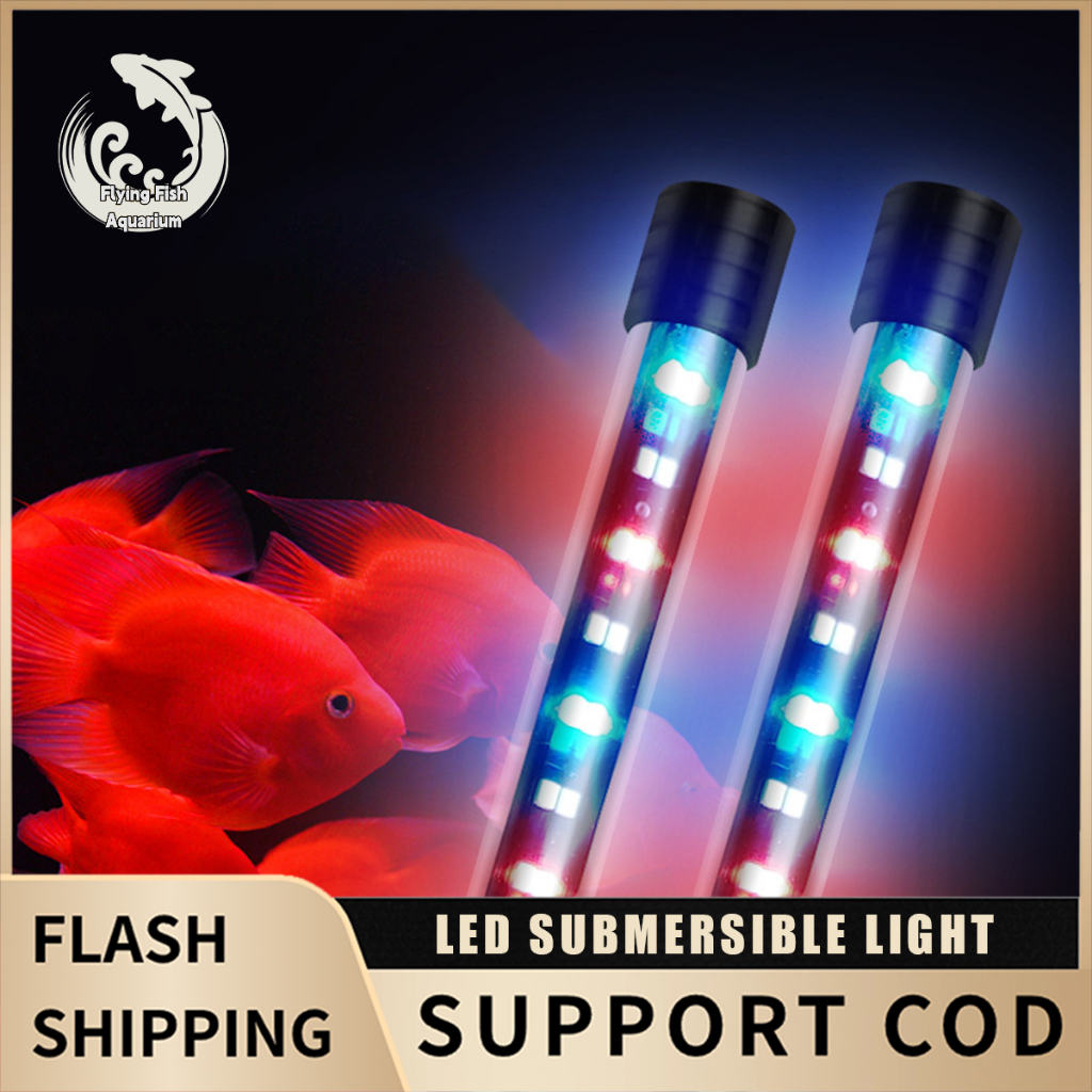 Aquarium Submersibl LED Light Fish Tank Waterproof Light Aquatic Plant ...