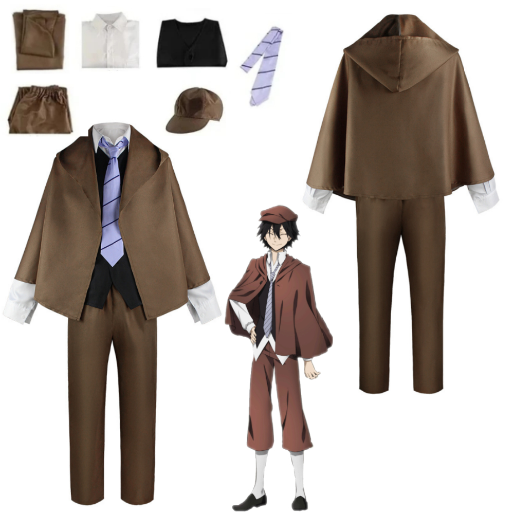 Edogawa Ranpo cosplay Costume Detective Uniform Suit Outfits with Hat ...