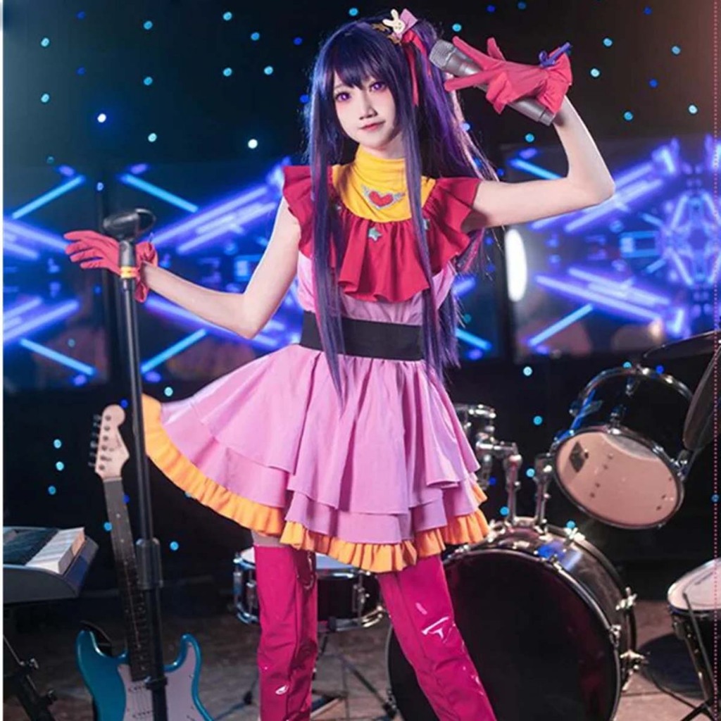 Anime Oshi No Ko Hoshino Ai Cosplay Costume Hoshino Ai Idol Stage Dress ...