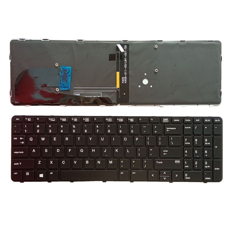 New US Backlit Keyboard for HP EliteBook 755 G3 850 G3 850 G4 ZBook 15u ...
