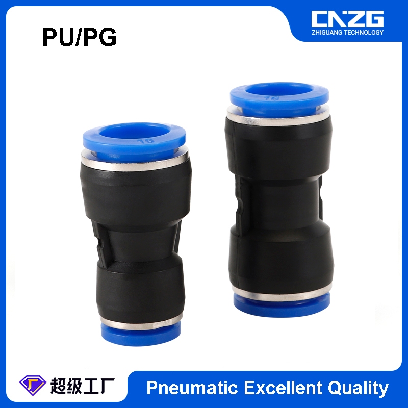 Pneumatic Fitting PU PG 4mm 6mm 8mm 10mm 12mm 14mm 16mm Inner Straight Push Air Hose Tube Quick ...