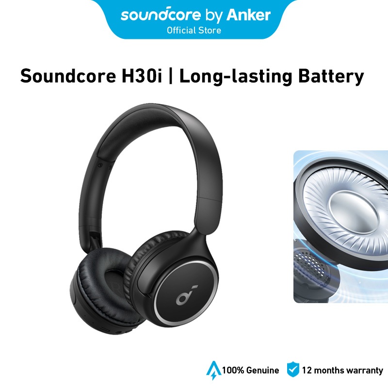 Soundcore by Anker H30i Wireless On-Ear Headphones, Foldable Design ...