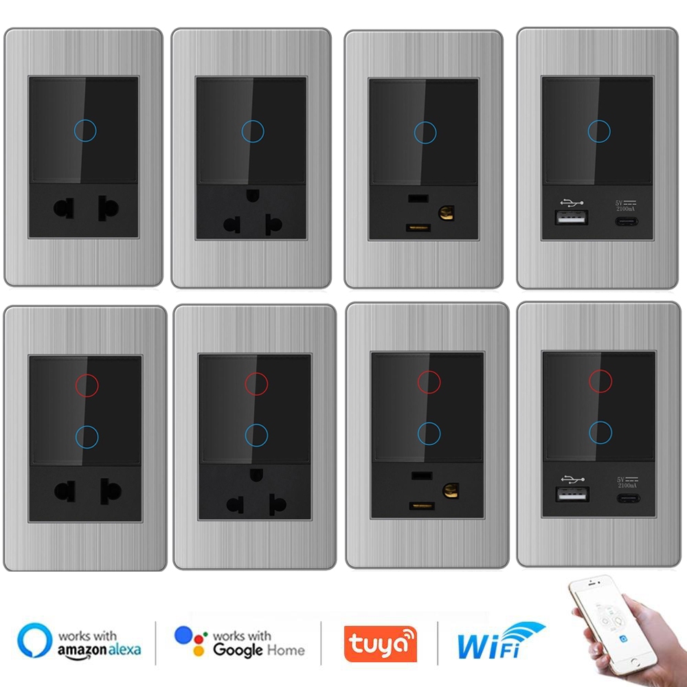 VISWE smart switch for light wireless switch for light usb socket 3 pin socket 2 pin socket,118 ...