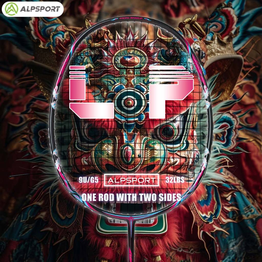 Alpsport Lp 9u 59g G5 Max 32 Lbs Badminton Racket Super Light 100% Full ...