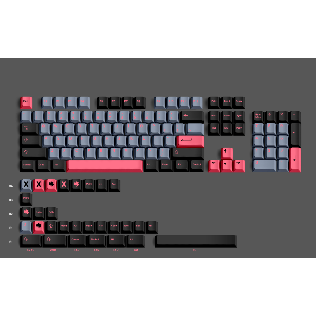 GMK 8008 Keycap 134 Keys PBT Material Cherry Profile DYE-SUB ...
