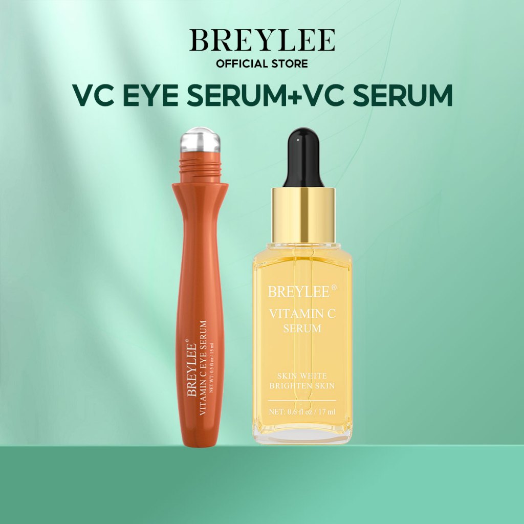BREYLEE Vitamin C Whitening Skin Care Set (VC Eye Serum+VC Face Serum ...