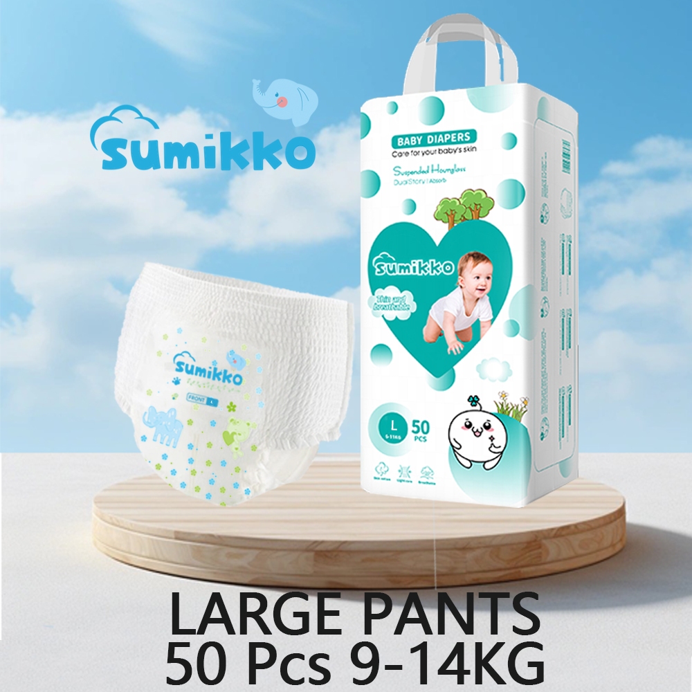 Sumikko 50pcs diaper disposable diaper S-XXXL TAPE and PANTS TYPE diaper pants large diaper ...