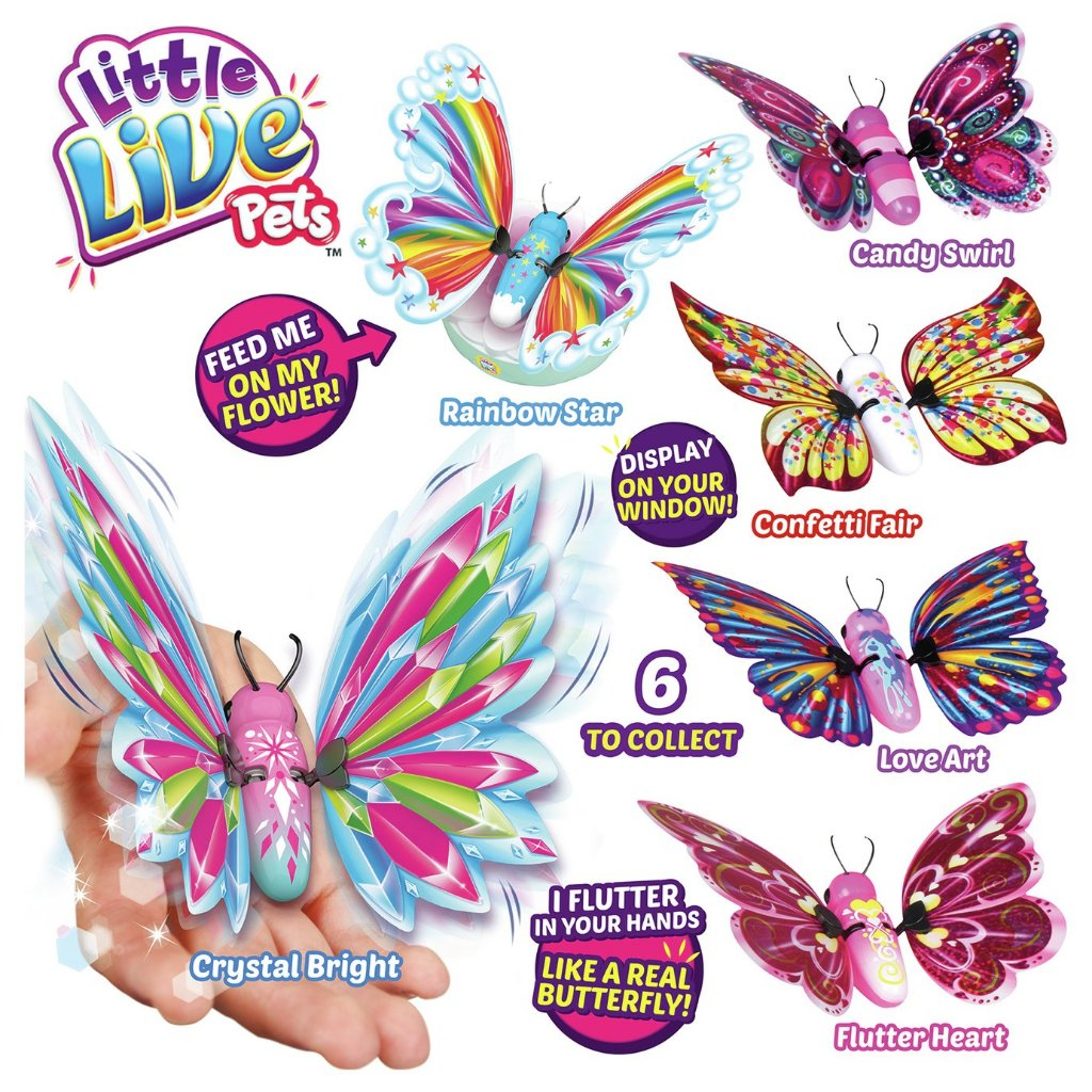 Little Live Pets Flutter Wings Butterflies Flutter Heart | Shopee ...