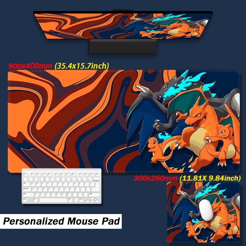 Pokemon Battle Type Mouse pad Extended Gaming Mousepad Waterproof Non ...