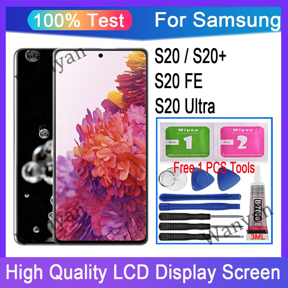 OLED TFT Samsung Galaxy S20 4G S20+ Plus 4G 5G S20 FE 4G 5G S20 Ultra 4G 5G LCD Display Touch ...