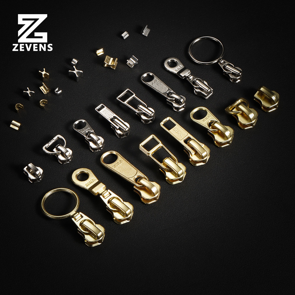 No. 3/No. 5 Gold Copper Color Metal Zipper Puller Clothing Accessories ...