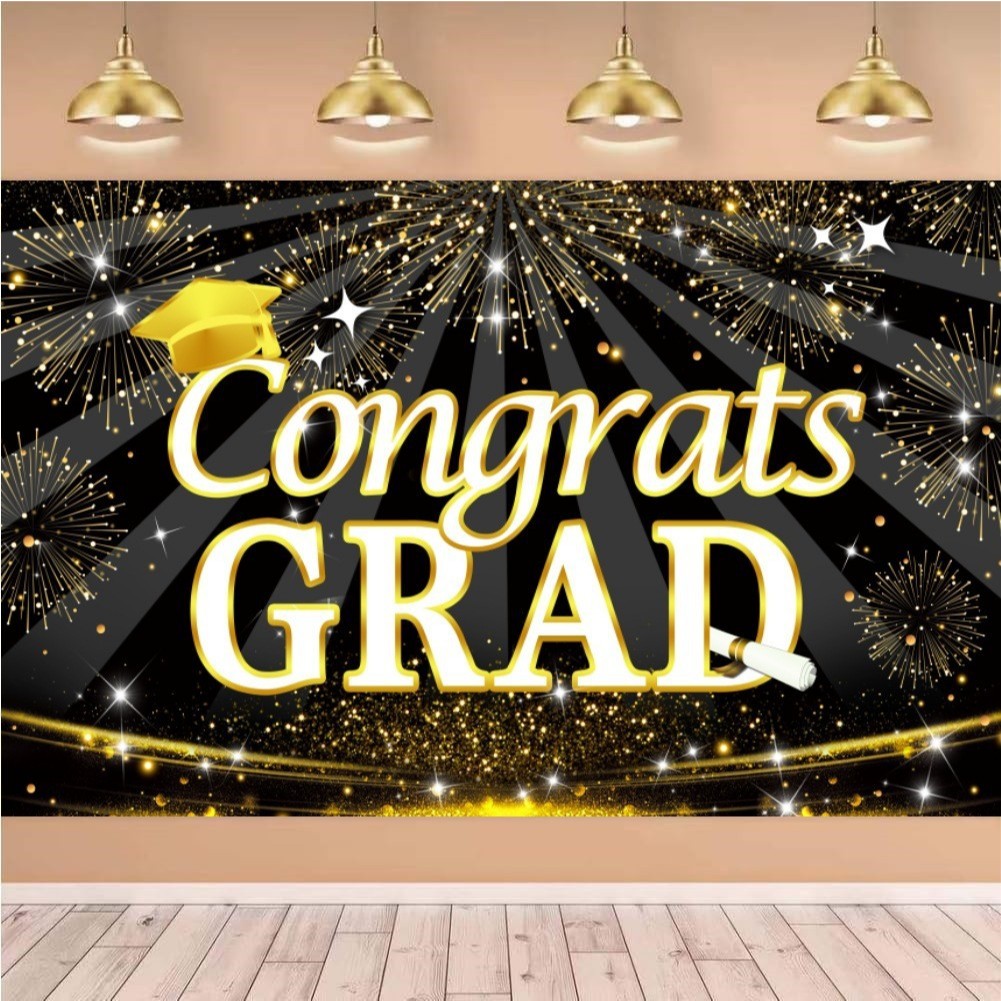 7x5ft Congrats Grad Photography Backdrop Congratulations Graduate ...
